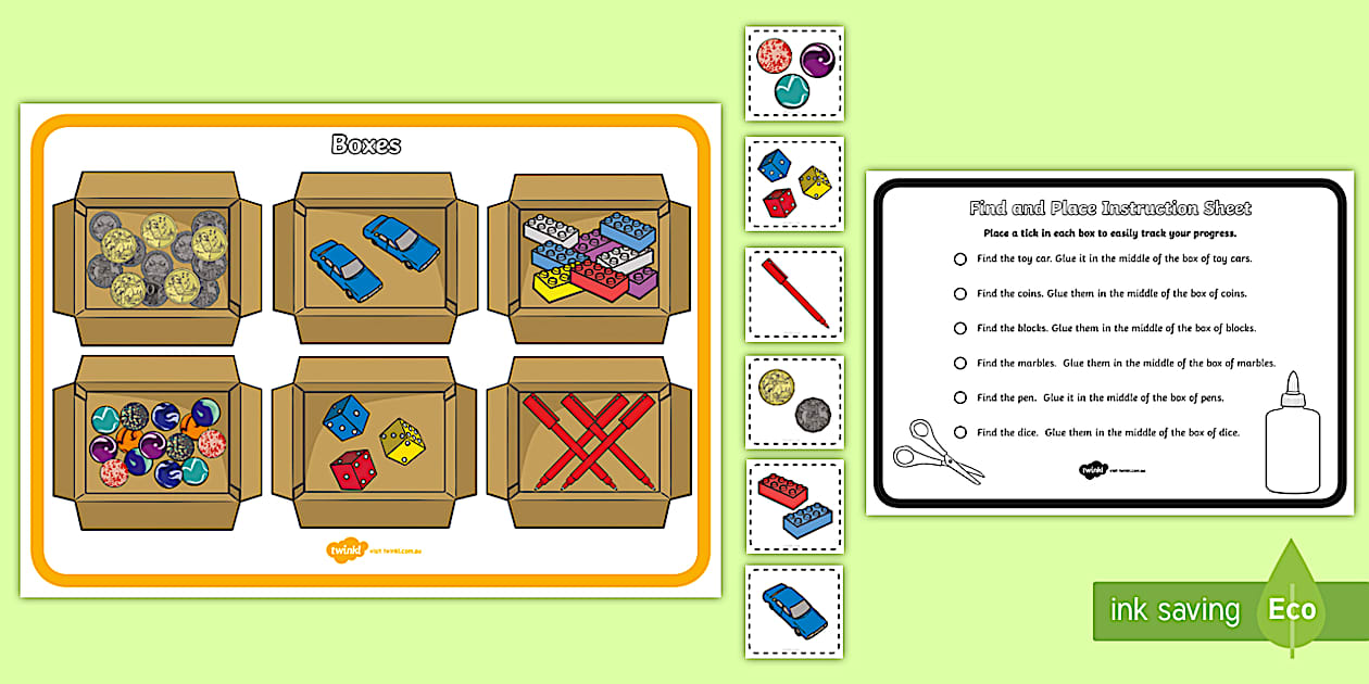 Boxes Can You Find...? Poster and Prompt Card Pack - Twinkl