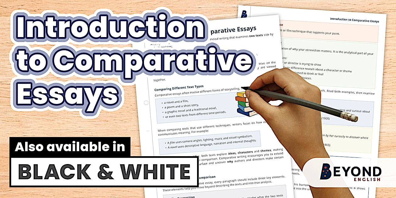 Introduction to Comparative Essays - Activities