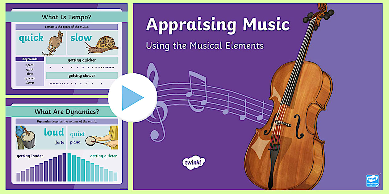 Elements of Music PowerPoint | KS2 Appraising Music - Twinkl
