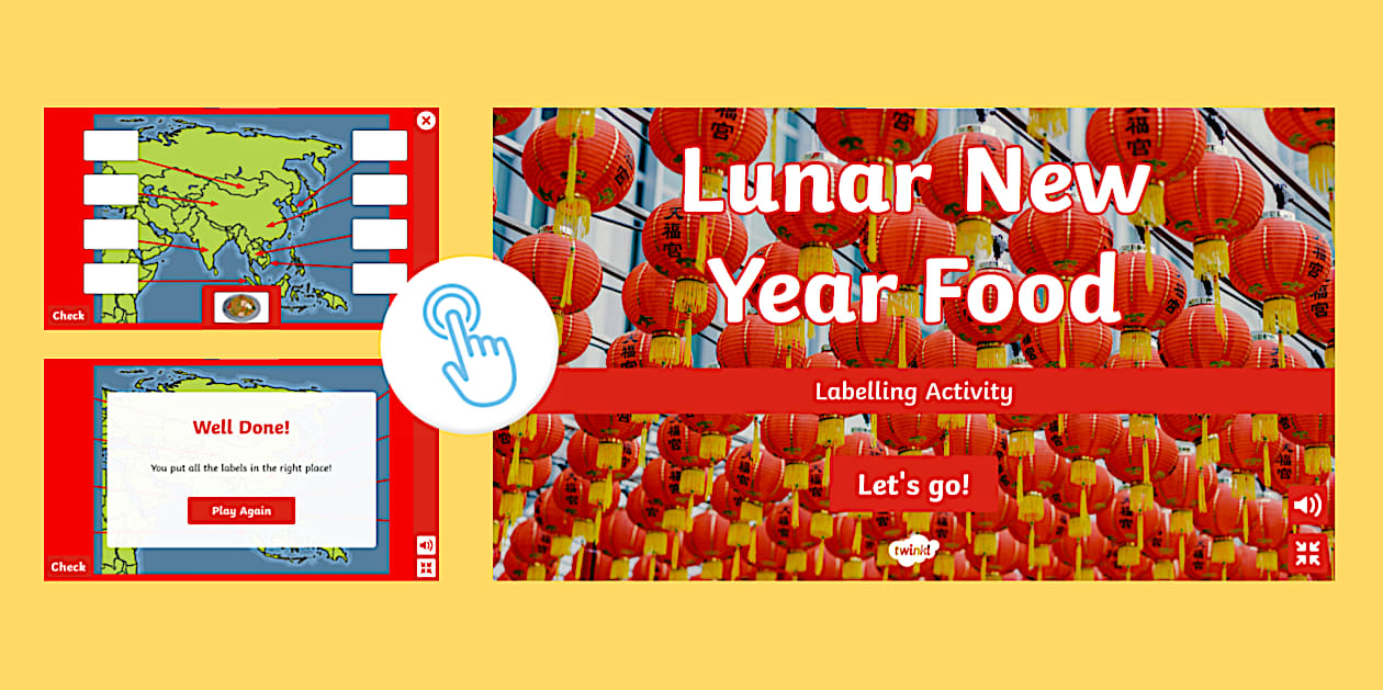 Lunar New Year Food Labelling Activity (teacher made)