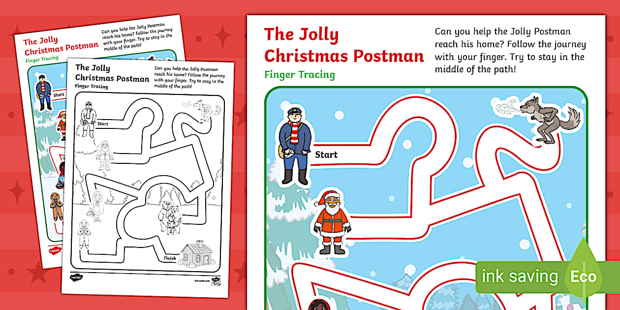 Finger Tracing To Support Teaching On The Jolly Postman
