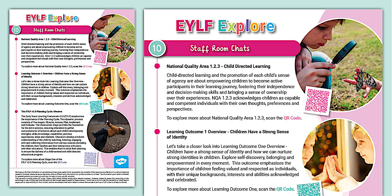 EYLF Explore Vol 10 (teacher made) - Twinkl