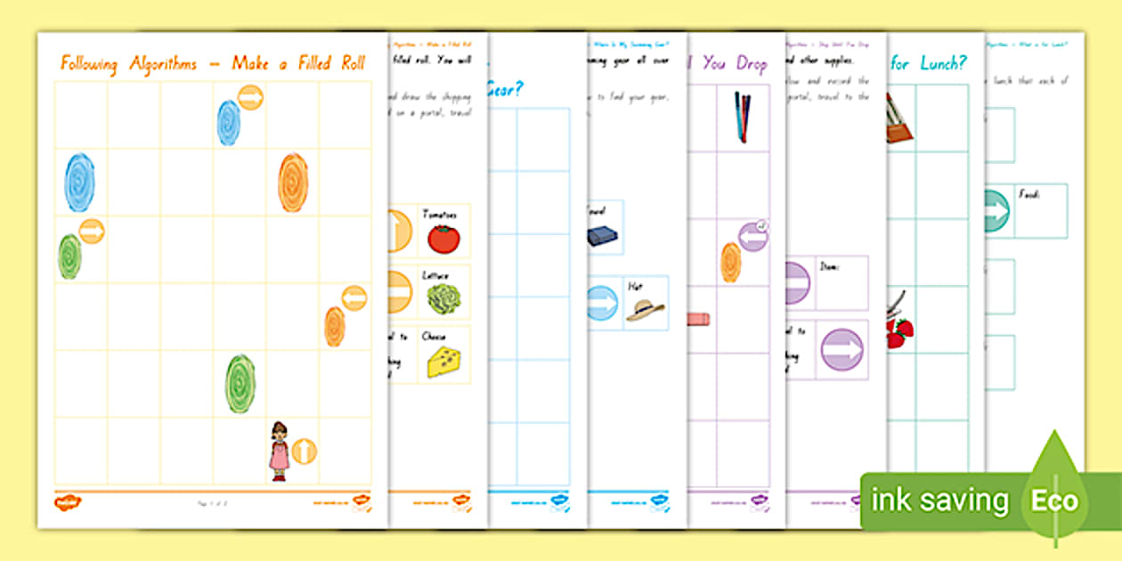 Coding Concepts- Following Algorithms Activity Pack - Twinkl