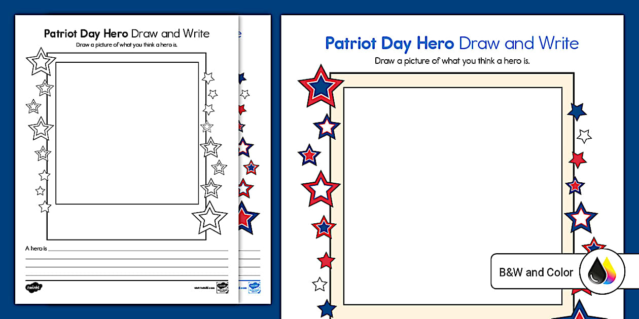 Draw a Hero activity | Kindergarten Resource | Twinkl USA