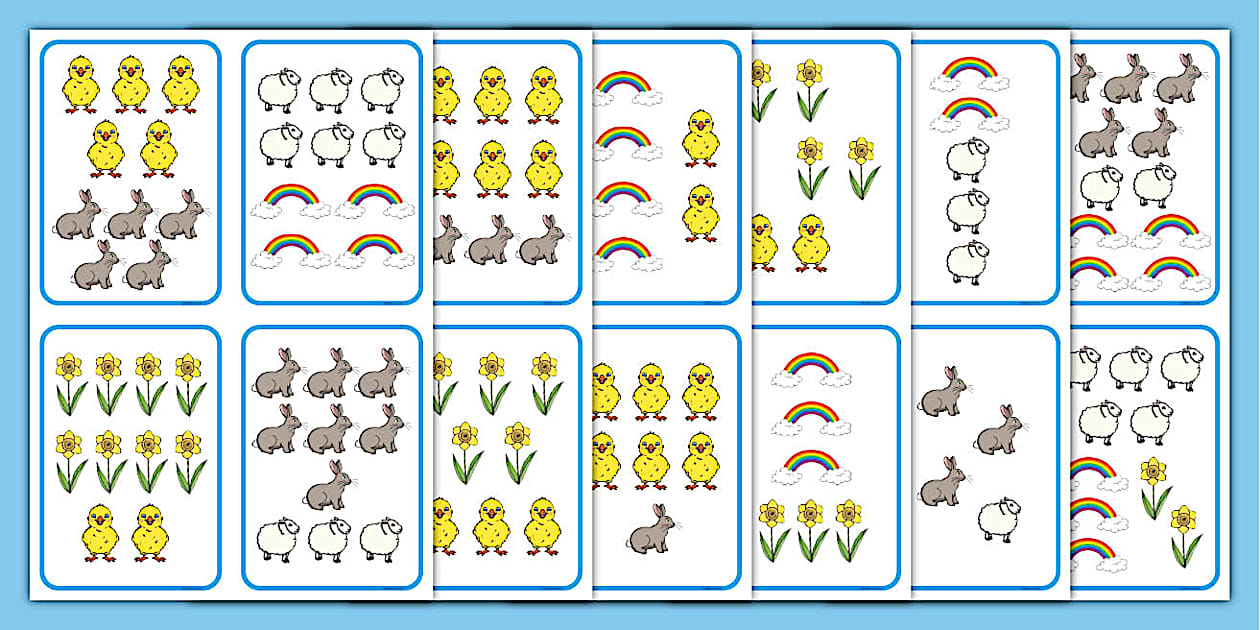 👉 Spring-Themed Conceptual Subitising to 10 Cards - Twinkl