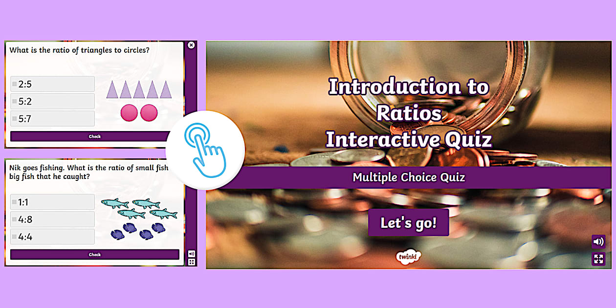 Sixth Grade Introduction to Ratios Interactive Quiz - Twinkl