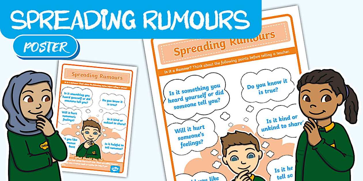 Spreading Rumours Poster - Twinkl