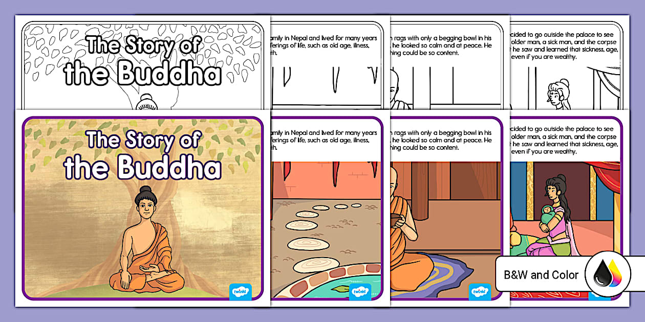The Story of Buddha Story Cards for K-2nd Grade - Twinkl