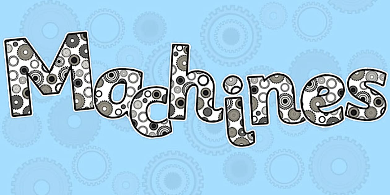 Cog Display Lettering (teacher made) - Twinkl