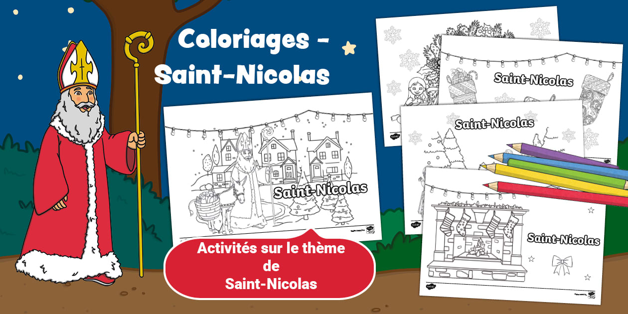 Coloriages - Saint-Nicolas