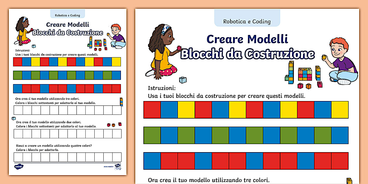 Il Coding con le Costruzioni (professor feito) - Twinkl