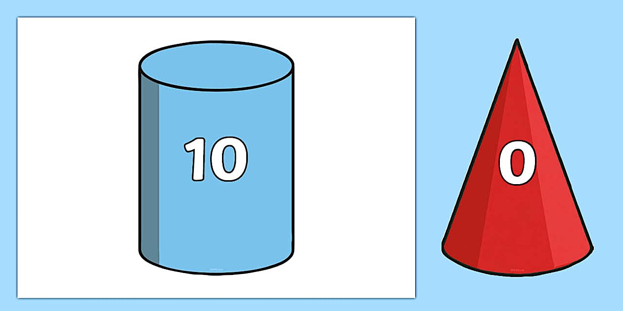 Editable 0-31 on 3D Shapes Display Cut-Outs - Twinkl