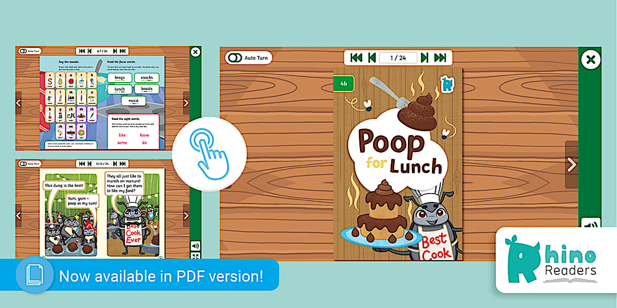 Level 4b Decodable Readers: Poop for Lunch (Teacher-Made)