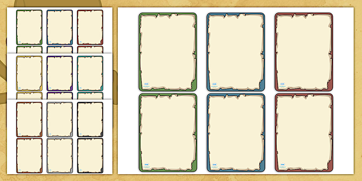 Editable Pirate Themed Cards (Pairs)