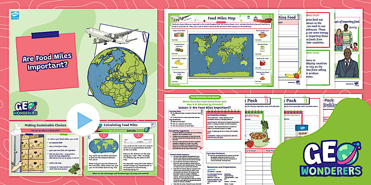 Geo Wonderers KS2: Food Distribution & Climate Lesson Pack 3