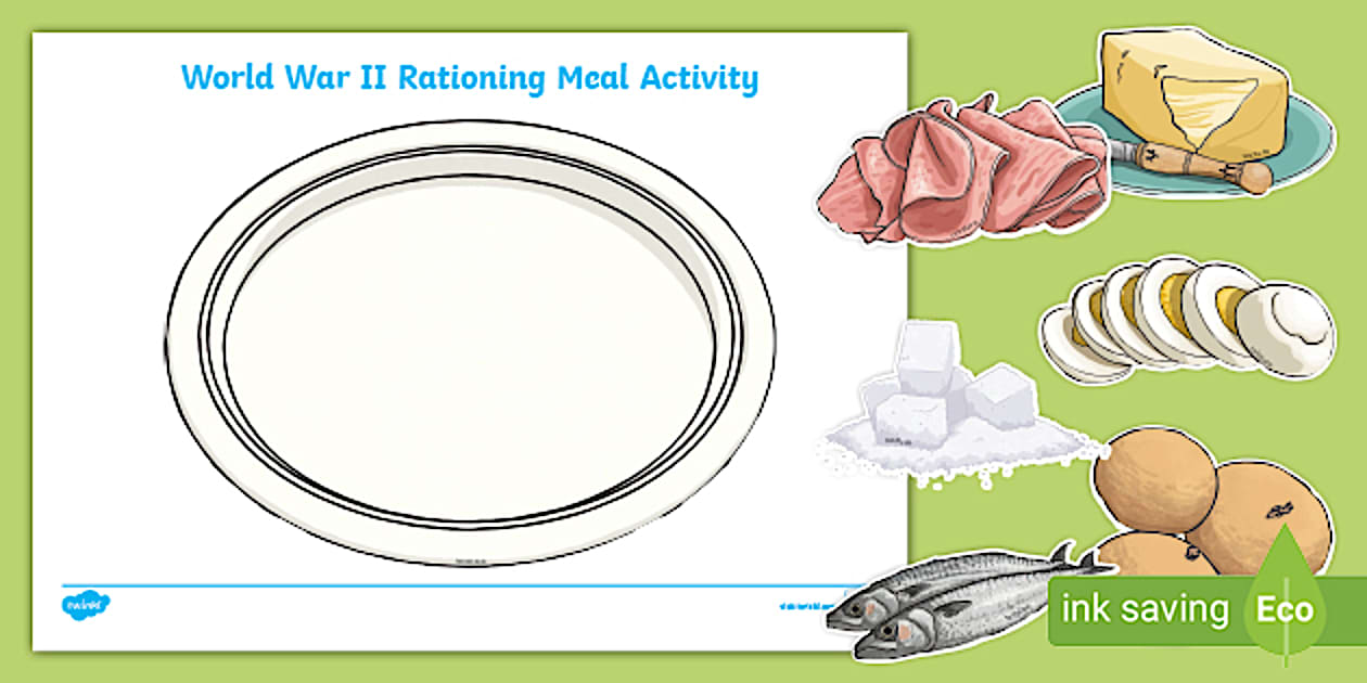 WW2 Rationing Meal Activity - KS2 Resources