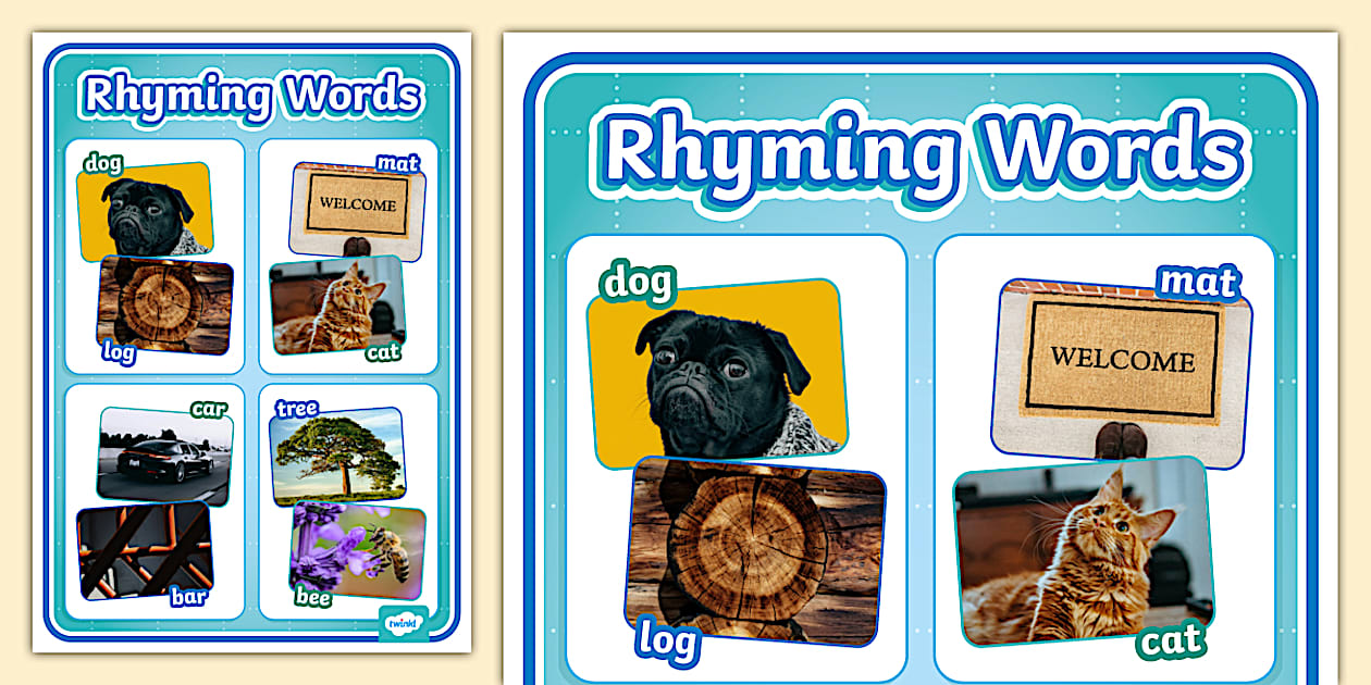 Rhyming Photo Display Poster