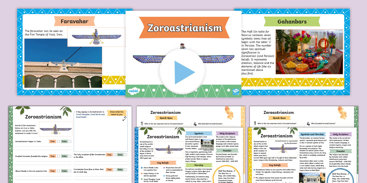 KS2 Zoroastrianism Teaching Pack (teacher made) - Twinkl