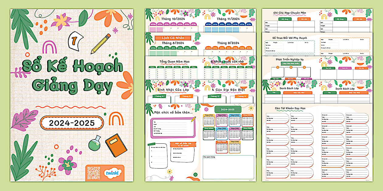Sổ Kế Hoạch Giảng Dạy - Năm Học 2024-2025