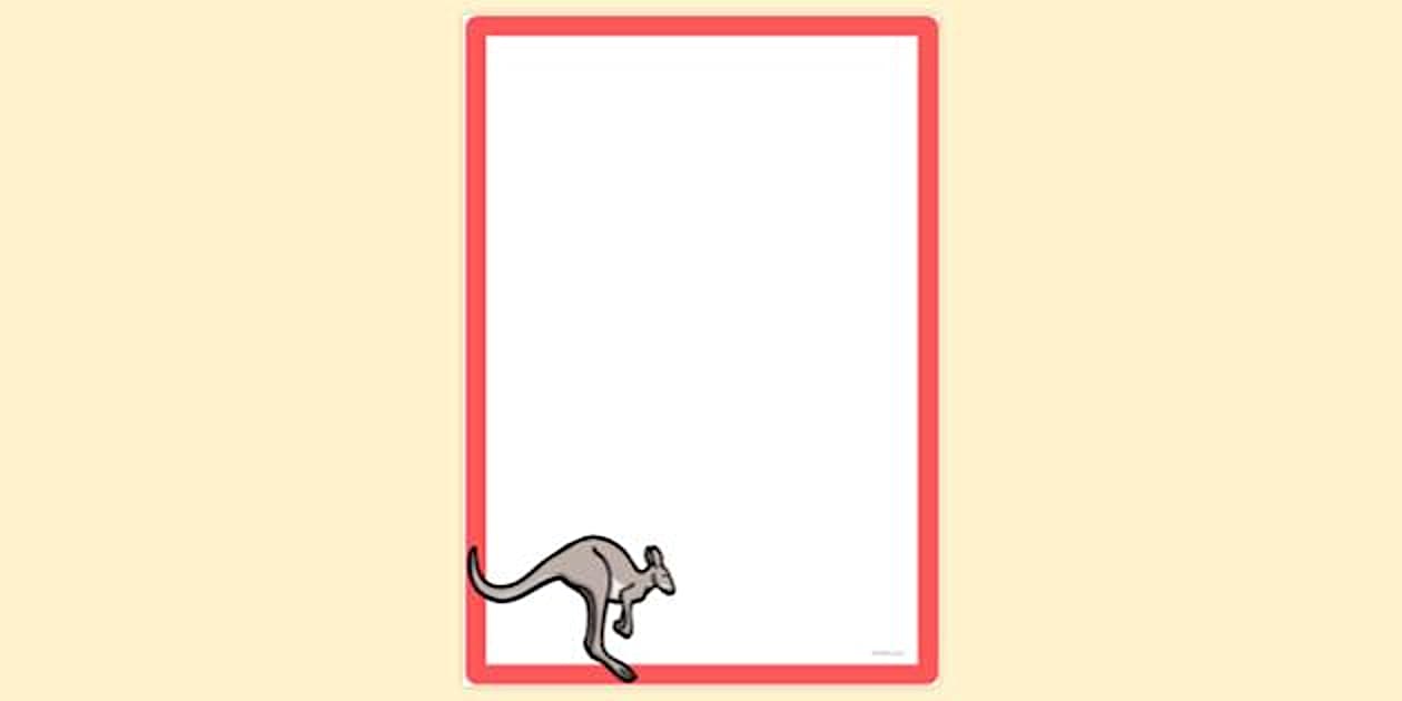 Kangaroo Icon Page Border | Page Borders | Twinkl - Twinkl