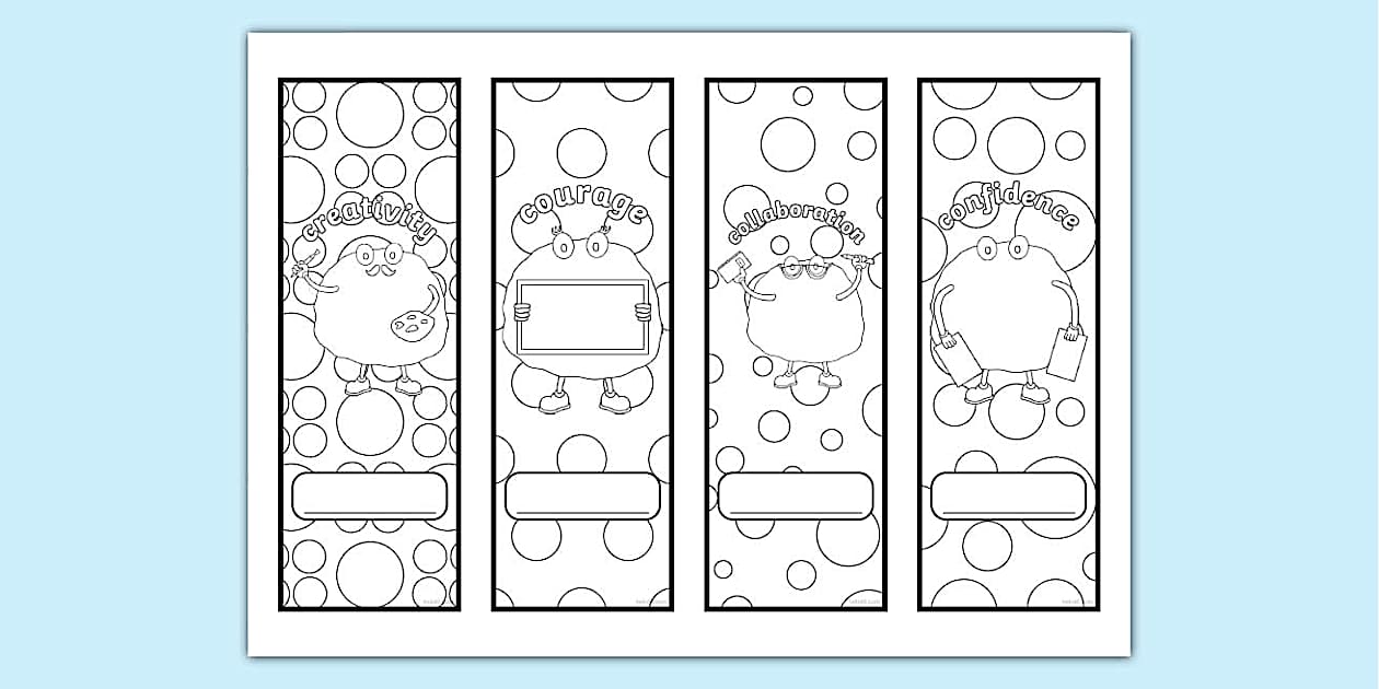 International Dot Day Dapple in Dots Editable Bookmarks