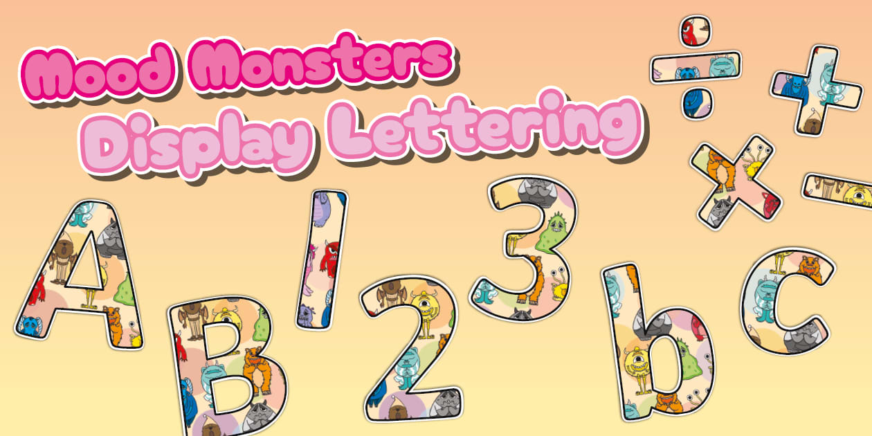 Mood Monsters Display Lettering | Twinkl