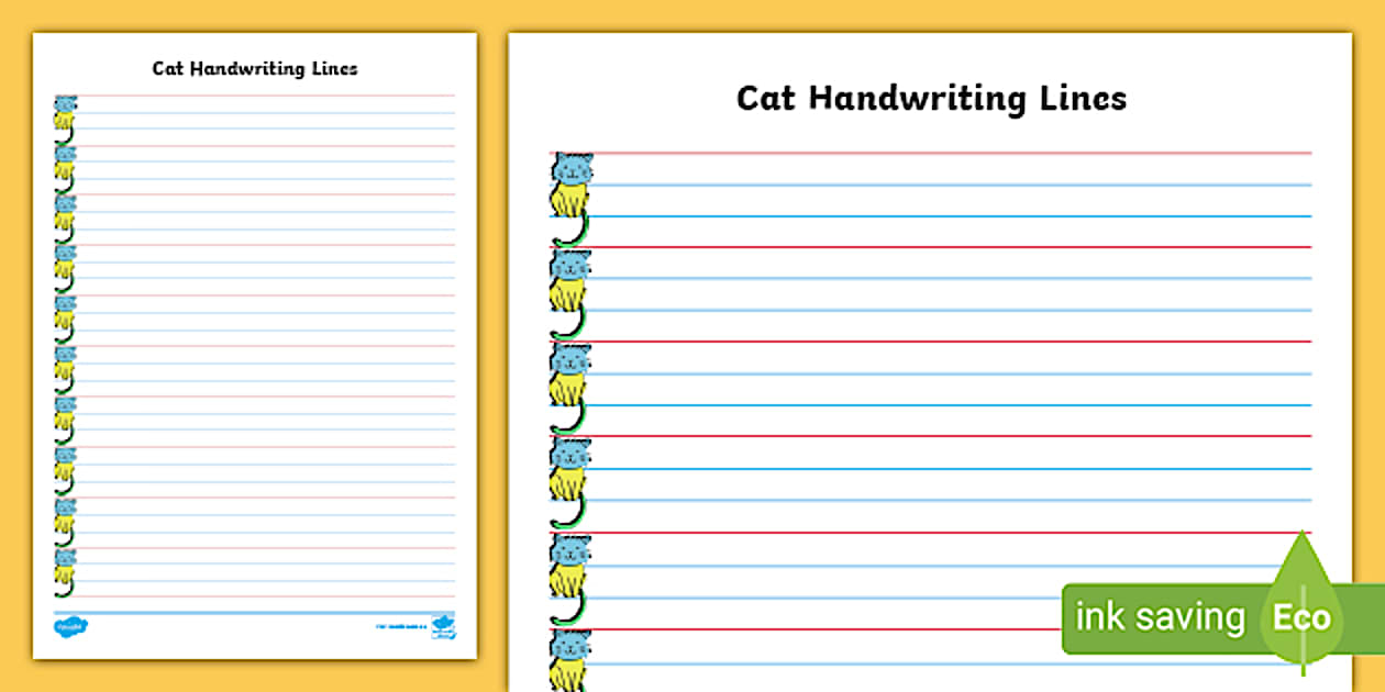 VIC Cat Thirds Handwriting Lines (teacher made) - Twinkl