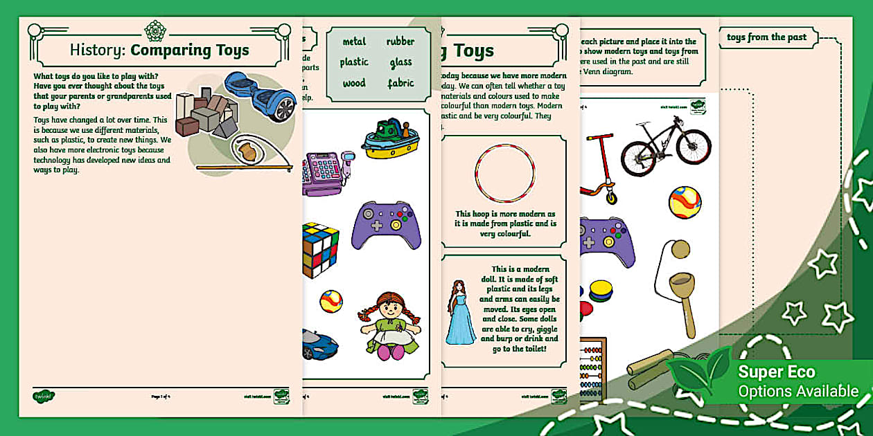 History: Comparing Toys From Different Eras (Ages 5 - 7)