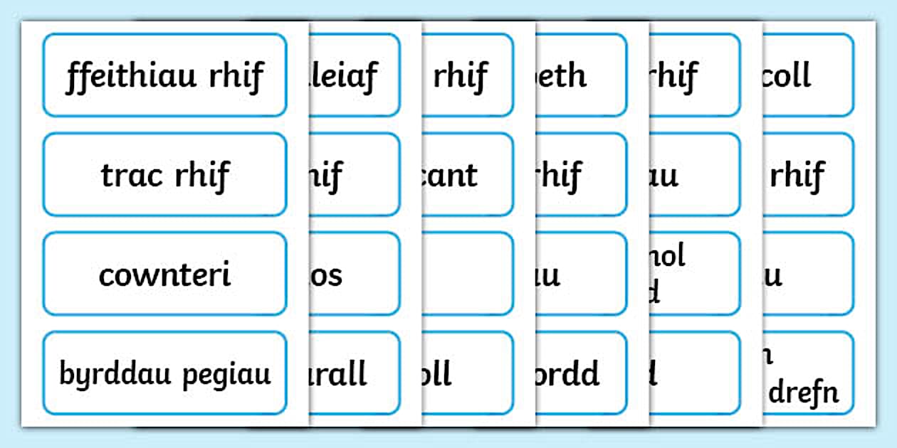 Cardiau Geirfa Rhifedd: Cyffredinol (Teacher-Made) - Twinkl