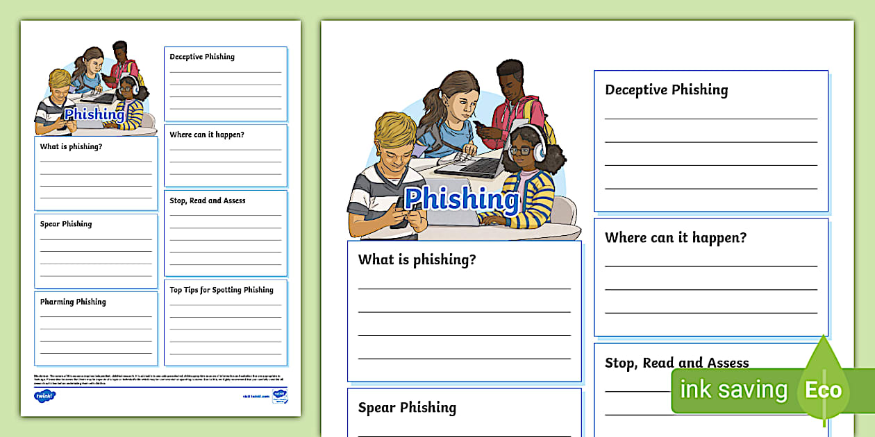 Phishing Fact File Template - Twinkl Computing - Twinkl