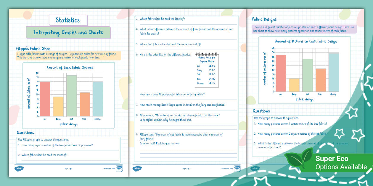 Statistics: Interpreting Graphs and Charts (Ages 8 - 9)