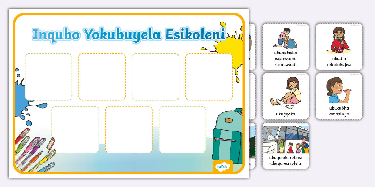 Izithombe Zenqubo Yokubuyela Esikoleni (teacher made)