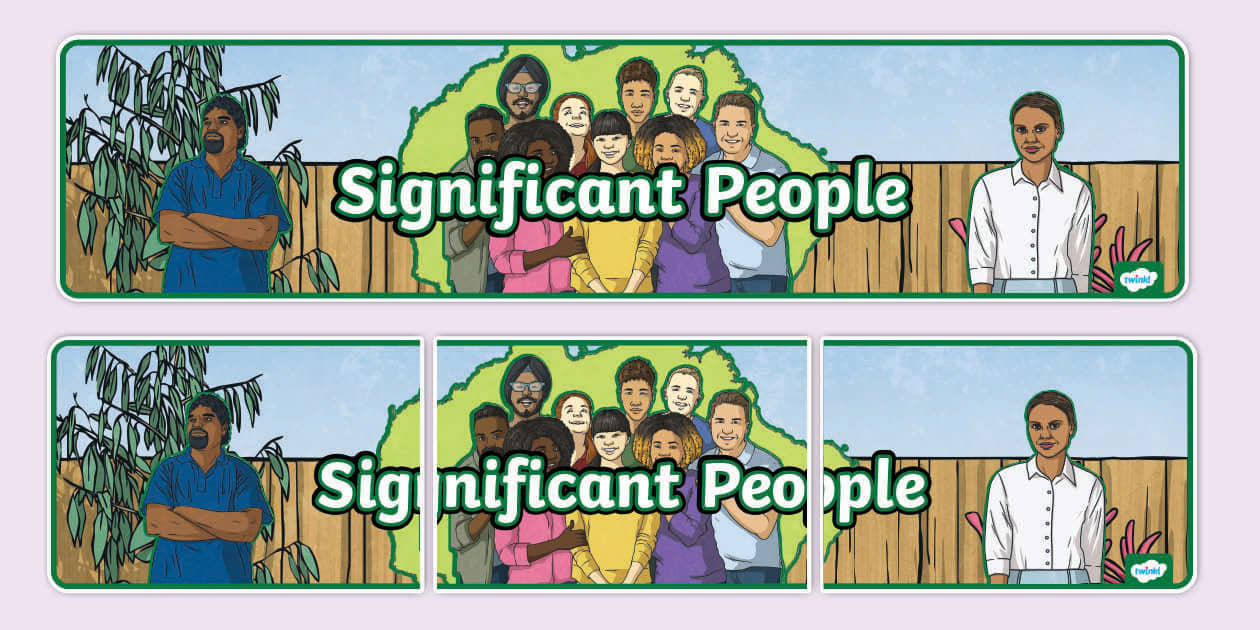 Significant People Display Banner (teacher made) - Twinkl