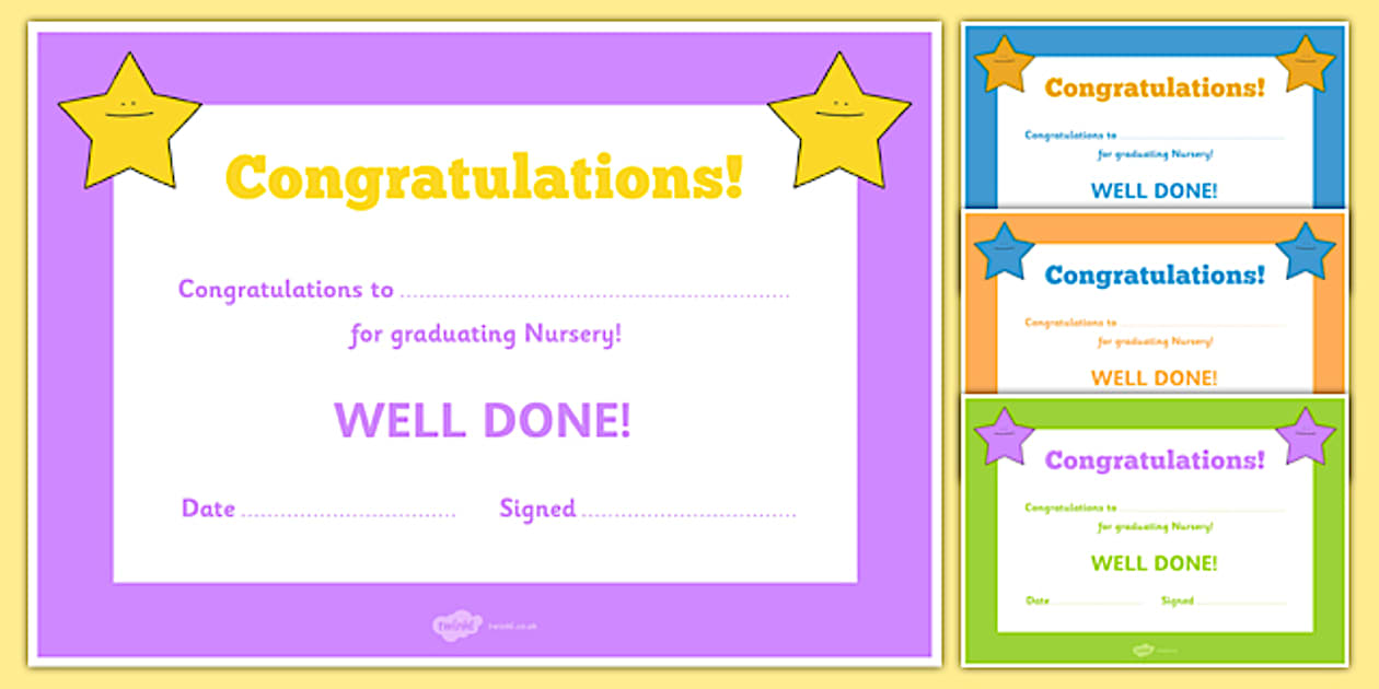Editable End of Year Graduation Award Certificates - Twinkl