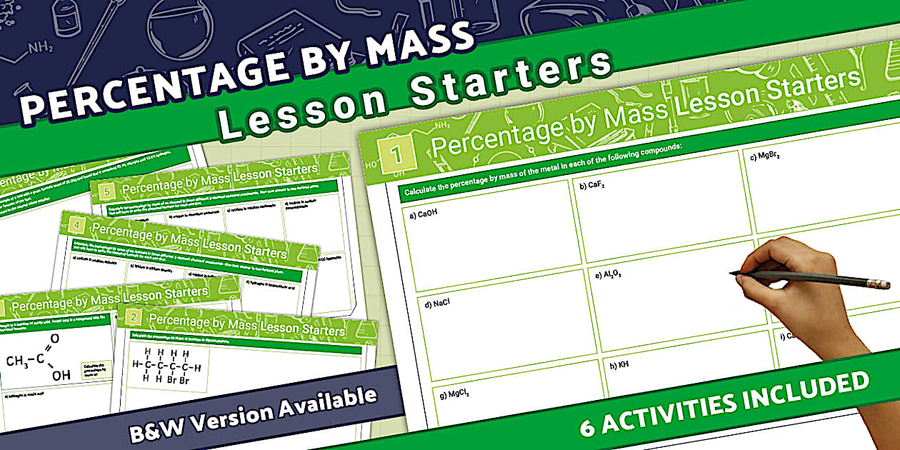 Mass Percentage Worksheets