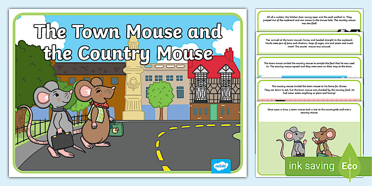 The Town Mouse And The Country Mouse (teacher made) - Twinkl