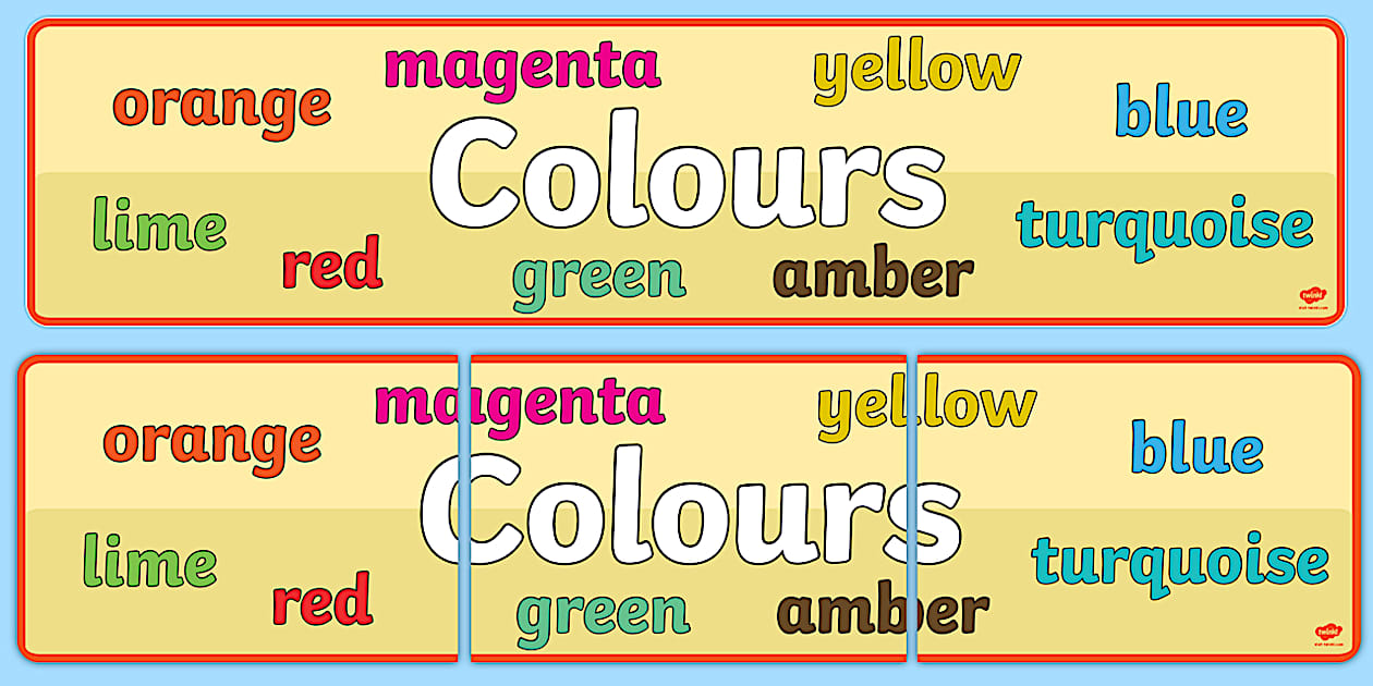 👉 Colors Display Banner (Teacher-Made) - Twinkl