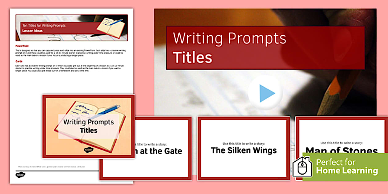 Title Prompts | Creative Writing Resources | Years 7-10