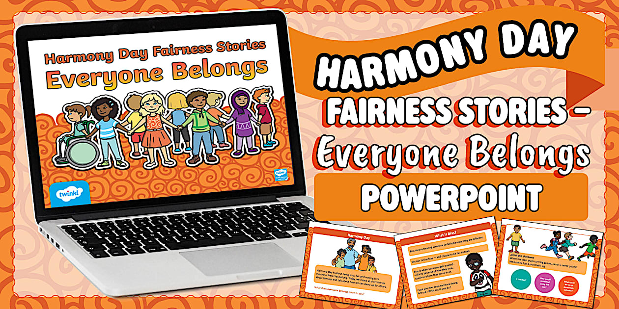 Harmony Day Fairness Stories Everyone Belongs