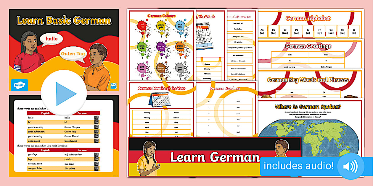 German Language Resource Pack (teacher made) - Twinkl