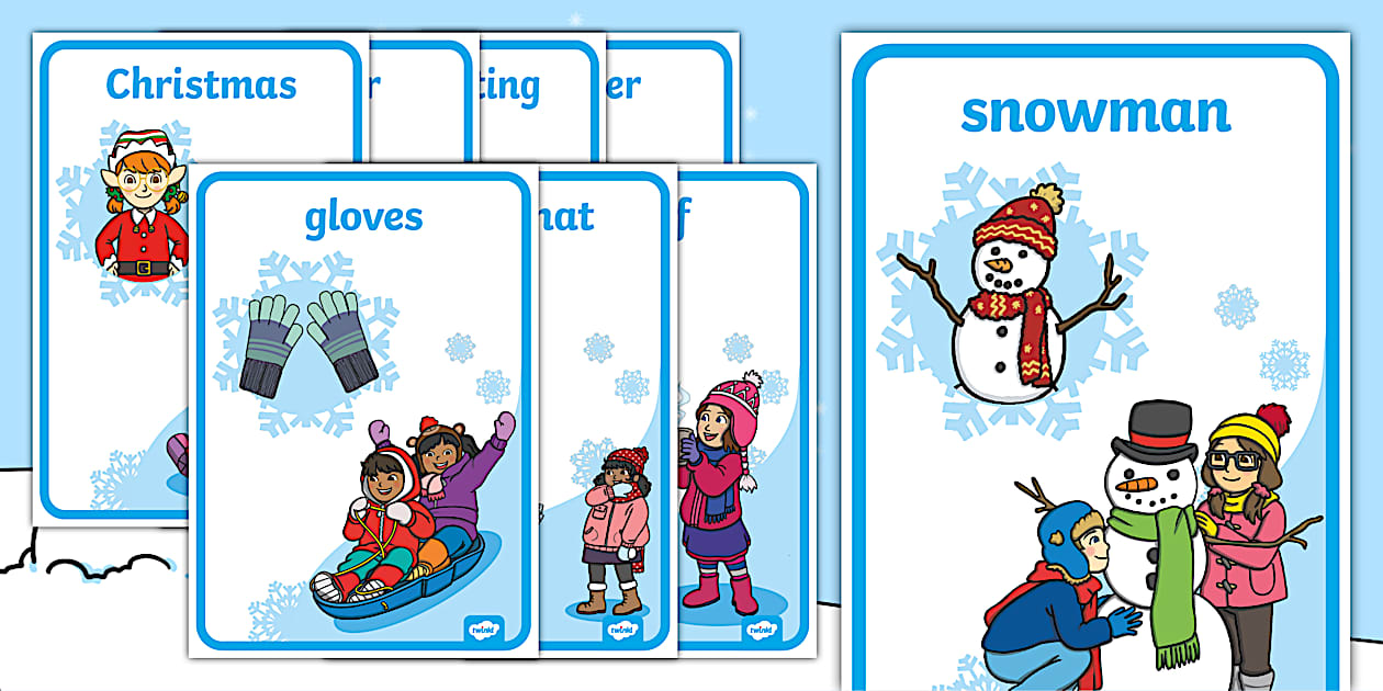 Winter Topic Display Posters - Twinkl