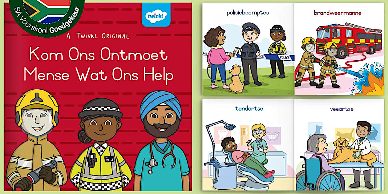 VKO: Kom Ons Ontmoet Mense Wat Ons Help! eBoek - Twinkl