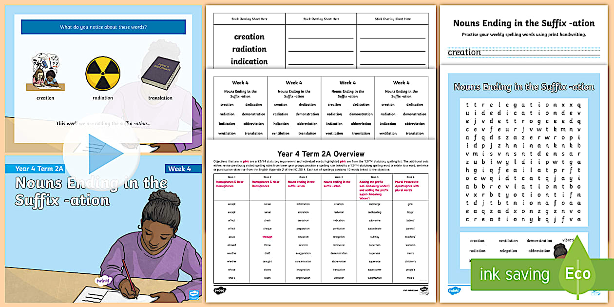 Year 4 Term 2A Week 4 Spelling Pack (teacher made) - Twinkl