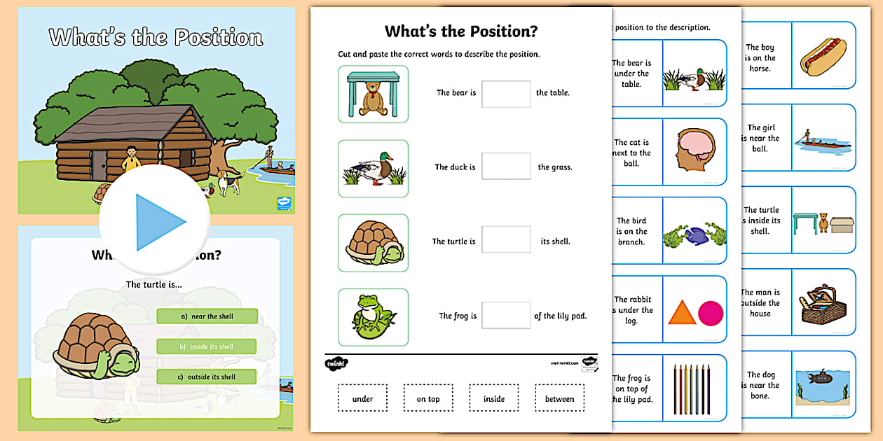 Foundation Position Activity Pack - Australian Curriculum Geometry and