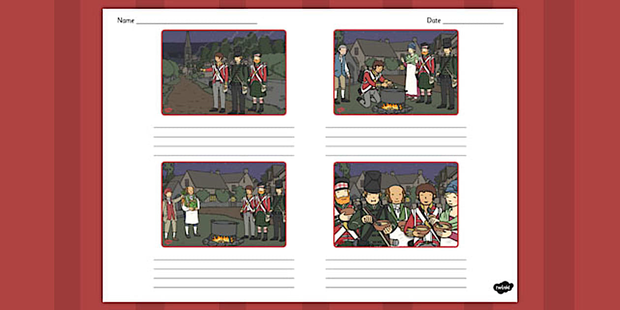 Stone Soup Storyboard Template (teacher made) - Twinkl