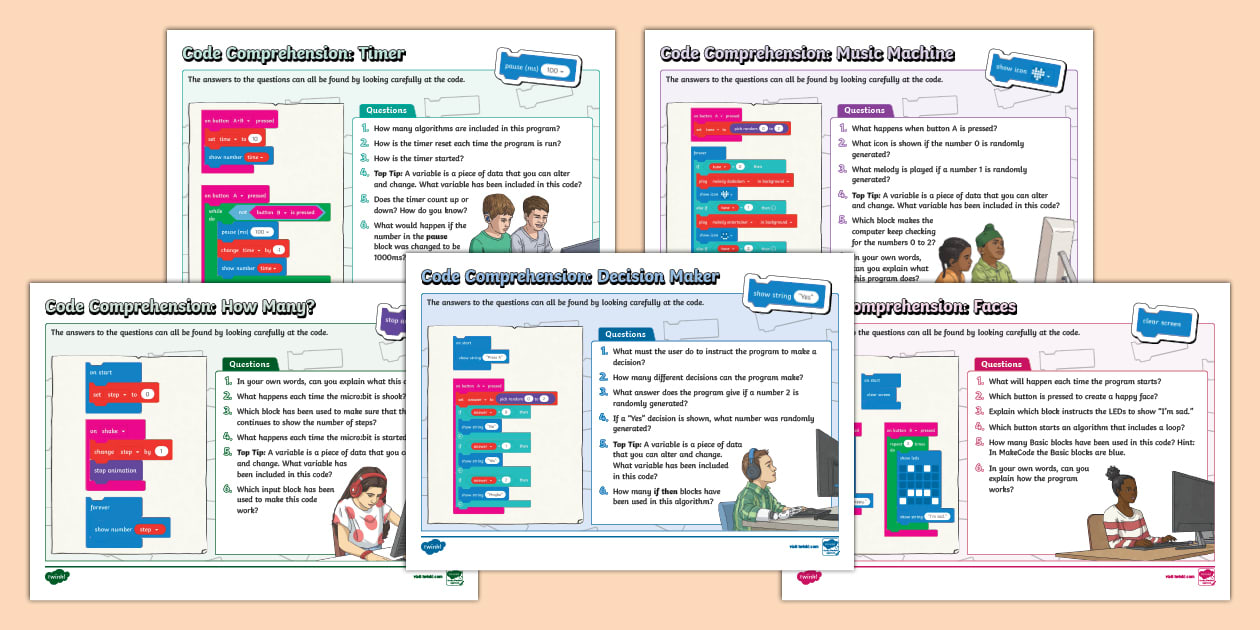 UKS2 Code Comprehension with MakeCode - micro:bit Computing