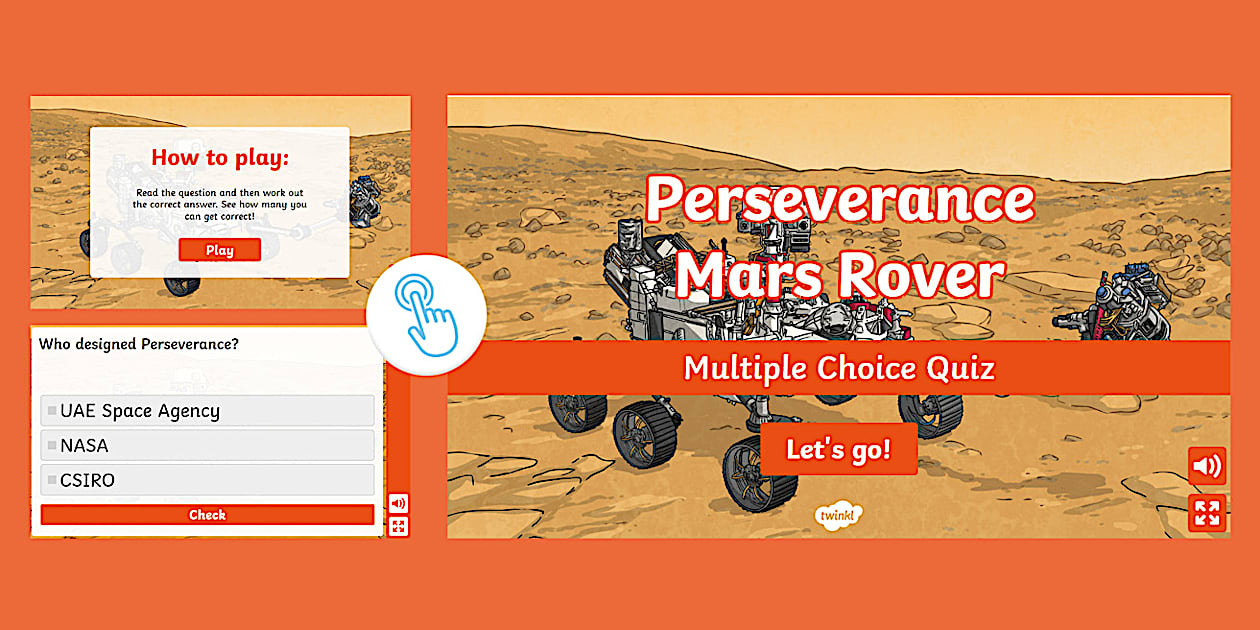 Perseverance Mars Rover Multiple Choice Quiz (Teacher-Made)