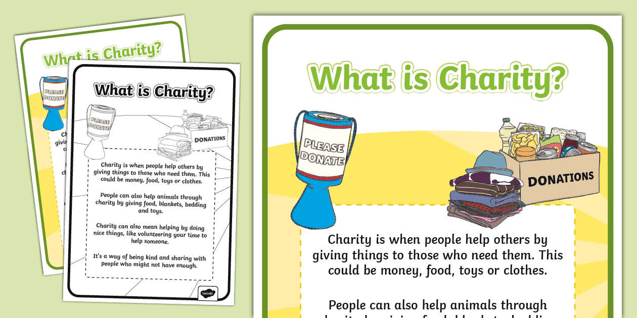 * NEW * What is Charity? Display Poster (teacher made)