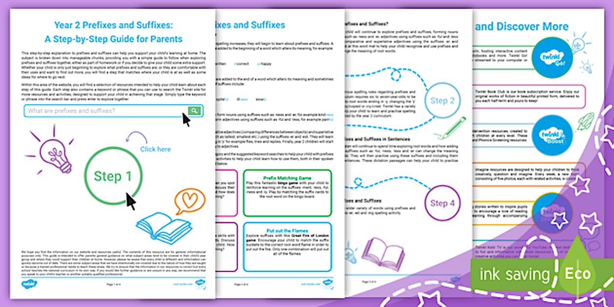 Year 2 Prefixes and Suffixes: A Step-by-Step Guide for Parents
