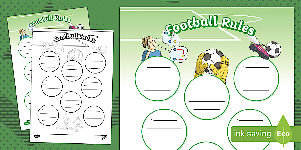 Football Rules Writing Template (teacher made) - Twinkl